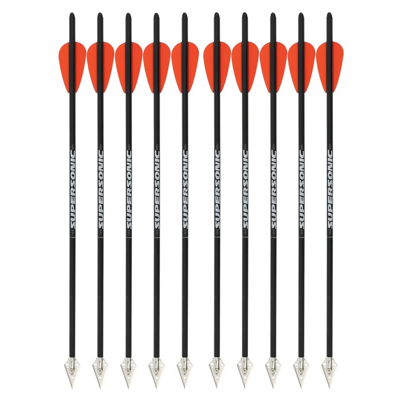 X-BOW FMA Supersonic Carbonbolt Hunt - Pack of 10 | Black | SW11062.1