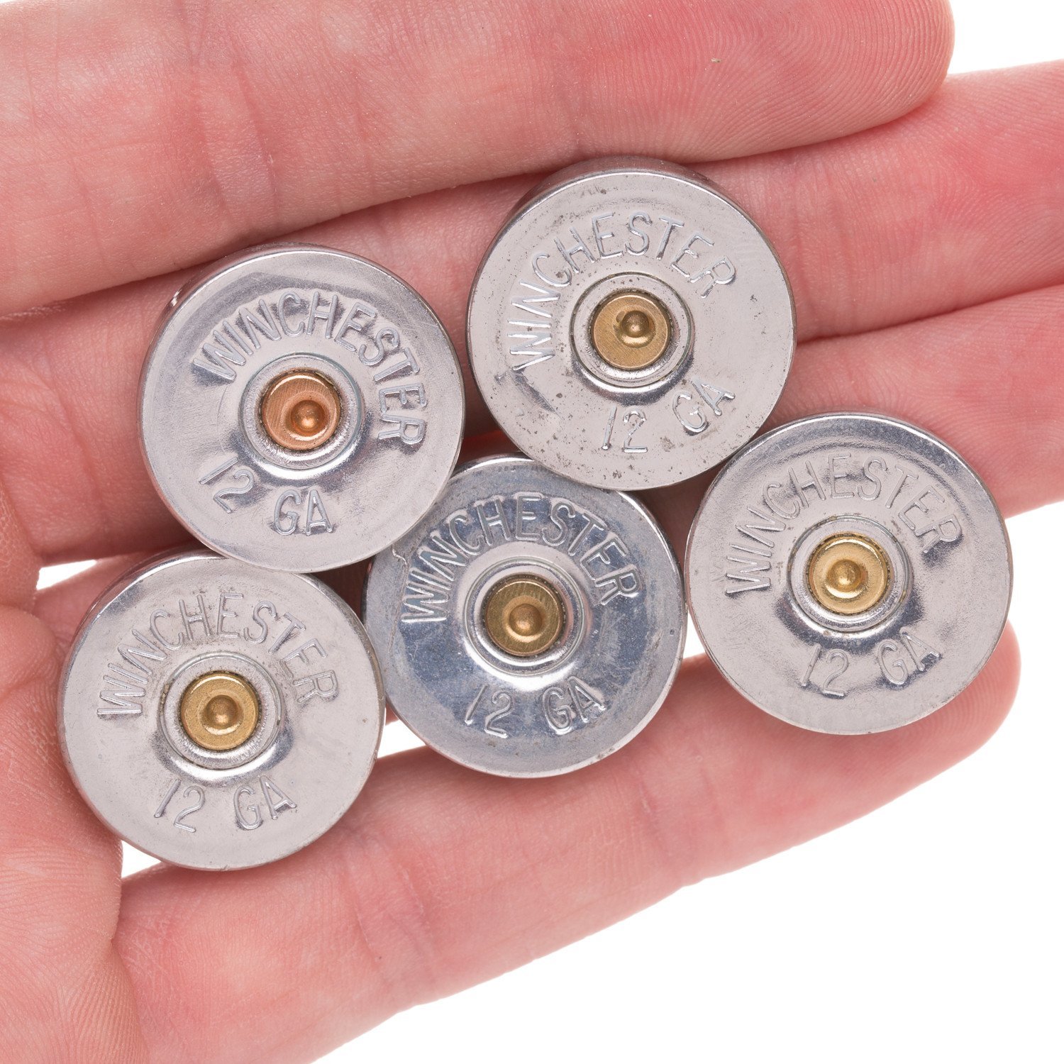 LUCKY SHOT 12 Gauge Bullet Magnets - (5pcs) | Nickel | SW10327.2