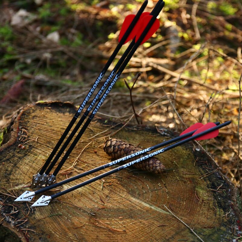 X-BOW FMA Supersonic Carbonbolt Hunt - Pack of 10 | Black | SW11062.1