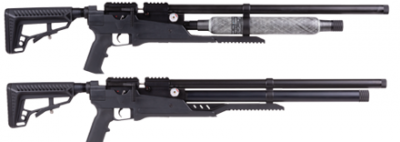 AIR VENTURI PCP Rifle Avenge-X Tactical | Black | 5.5mm .22cal | 210cc ...